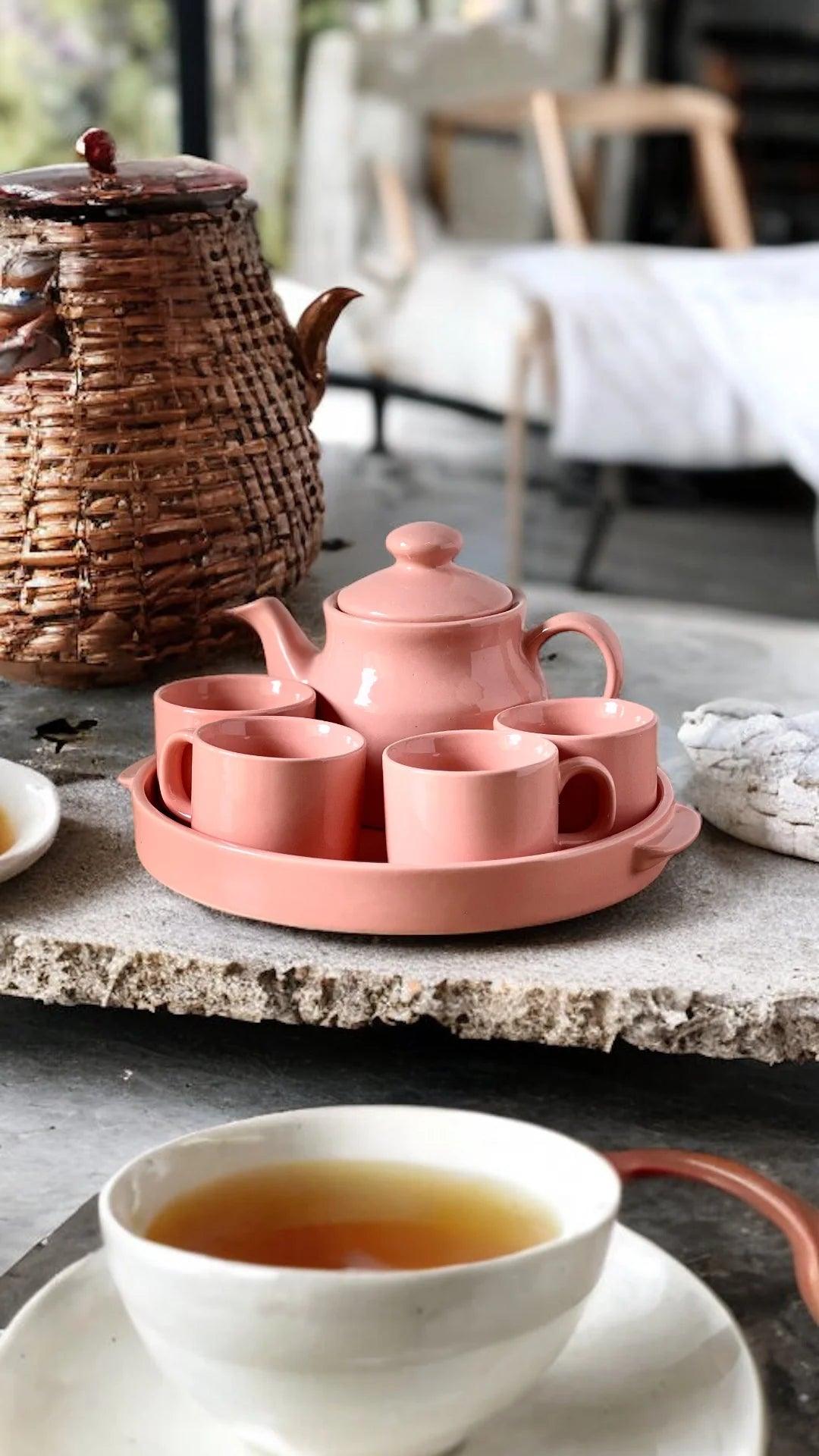 Luxury Tea Cup Sets Online | Ceramic Cups & Teapot set Combo